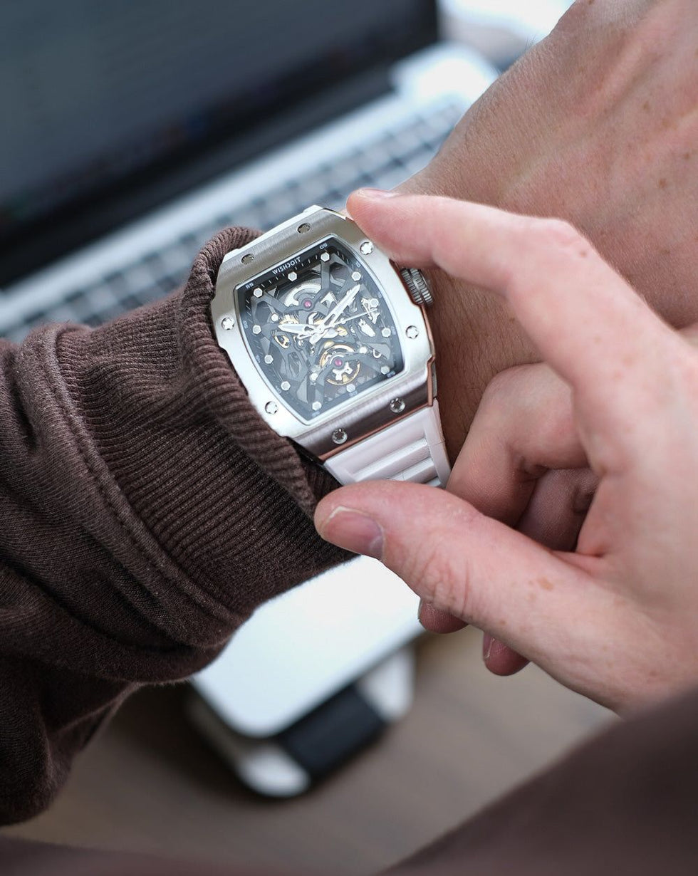 WISHDOIT Aerial Prism Automatic Mechanical Skeleton Watch – WISHDOIT ...