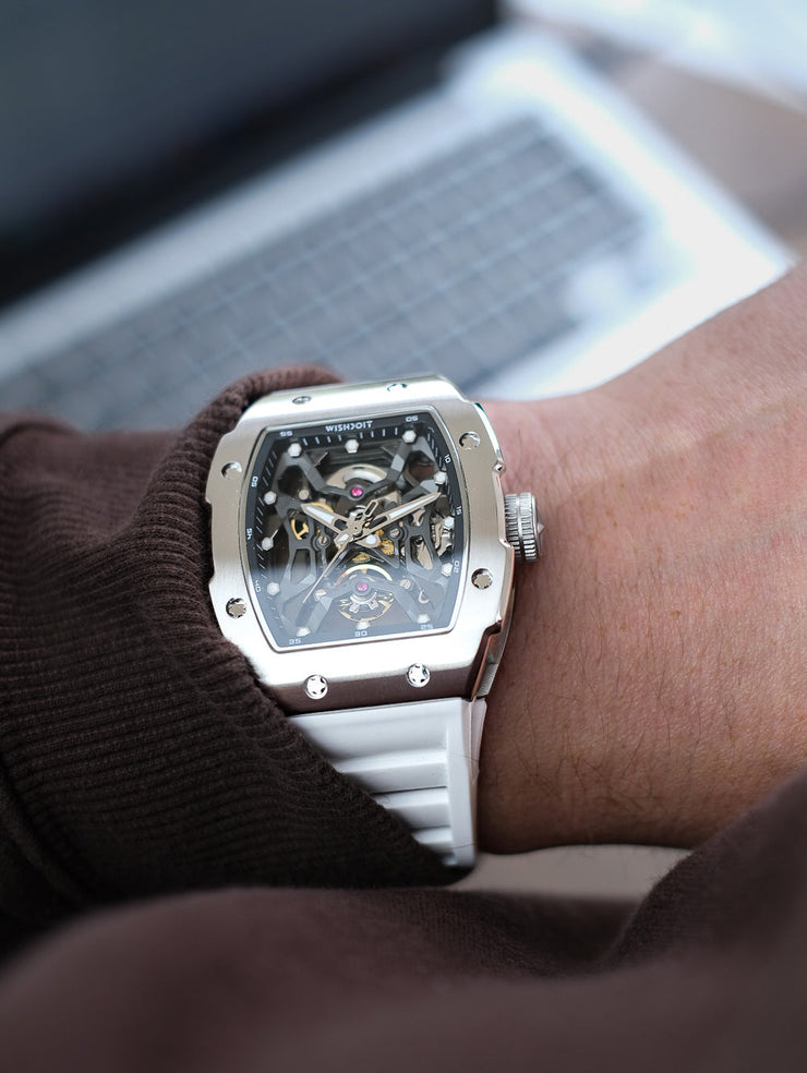 WISHDOIT Aerial Prism Automatic Mechanical Skeleton Watch – WISHDOIT ...