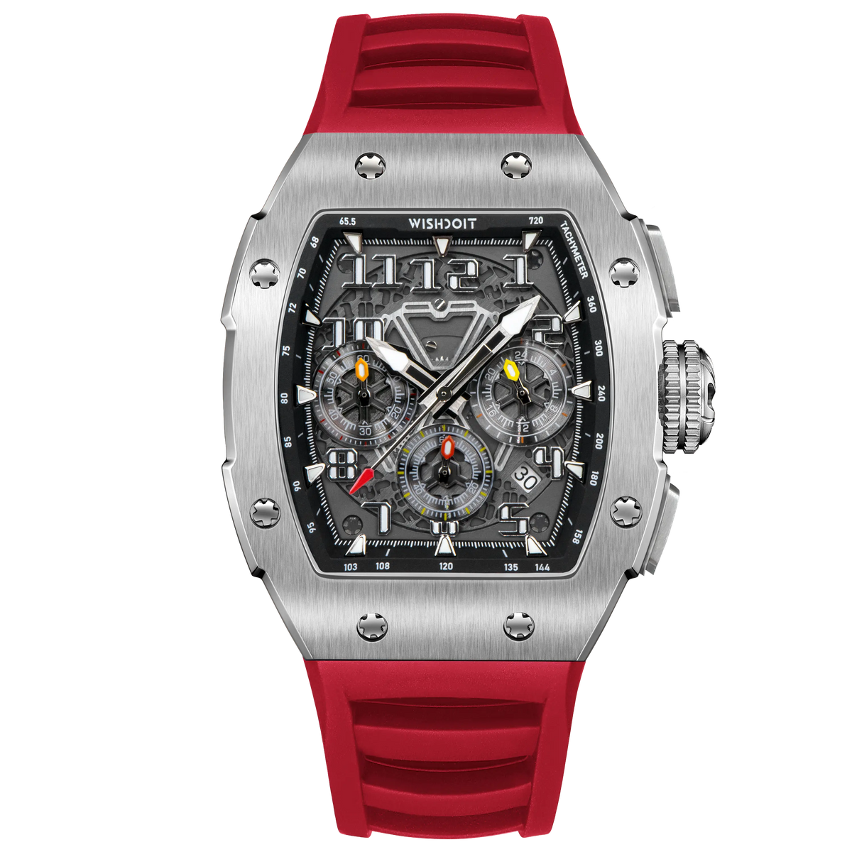 WISHDOIT Racing GT Chrono – Quartz Chronograph Watch with 3 Sub-Dials ...