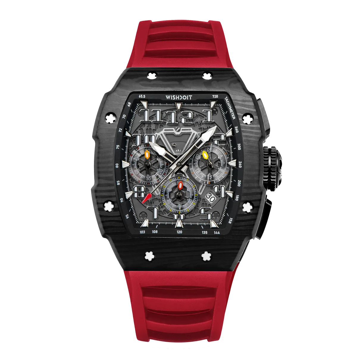 WISHDOIT Racing GT Chrono – Quartz Chronograph Watch with 3 Sub-Dials ...