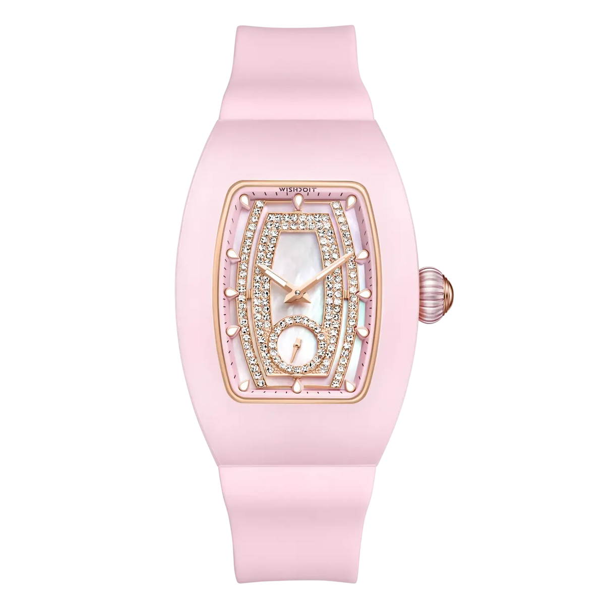 WISHDOIT Celestia Women’s Ceramic Tonneau Watch – Aventurine & Mother ...